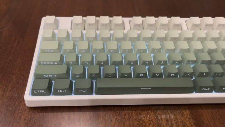 Green Gradient keycaps OEM Profile Backlit Transparent Seagrass Keycap ...