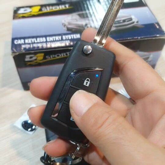 รีโมทรถยนต์ รีโมทเปิด-ปิด รีโมทกุญแจ ล็อค ปลดล็อค D1 Sport Y206 กุญแจพับ สำหรับ TOYOTA ทุกรุ่น ...