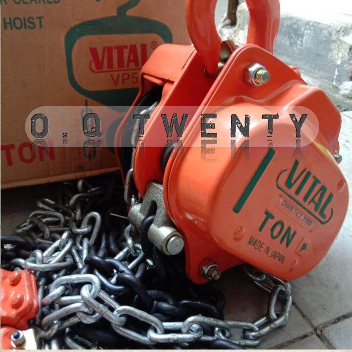 Chain Block Vital 1 Ton 3 Meter Takel Hand Manual Chain Block | Lazada ...