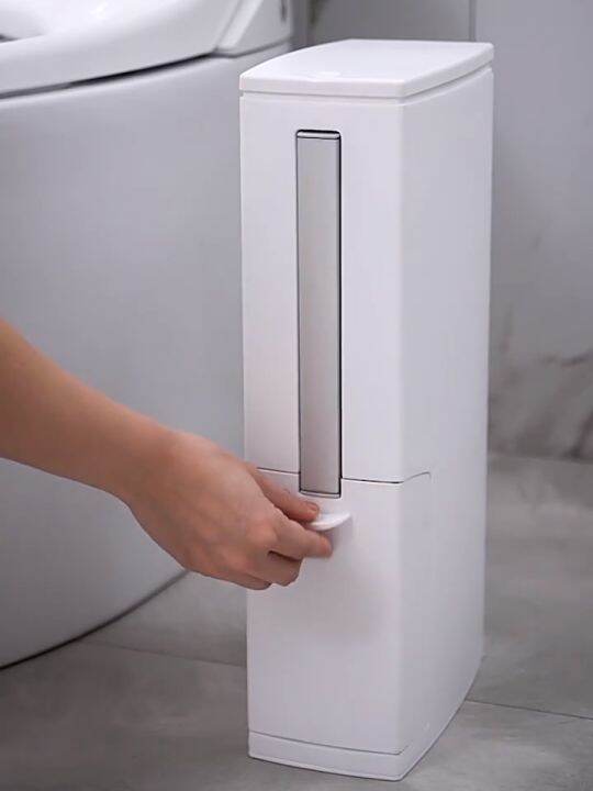 Stylish Narrow Slim Toilet Dustbin Trashbin Dustbin/Rubbish Bin/waste ...
