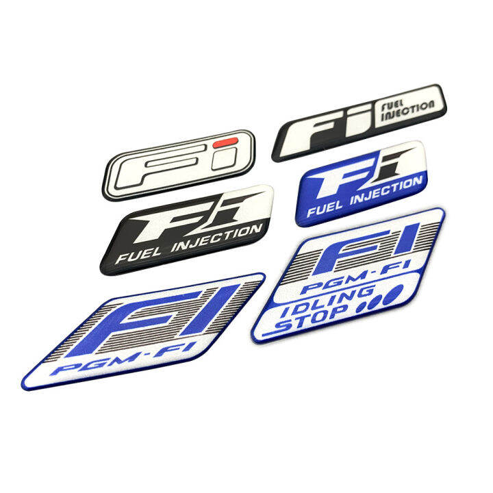 FI System Logo BLUE CORE Reflective Decal Stickers Moto GP Team ...