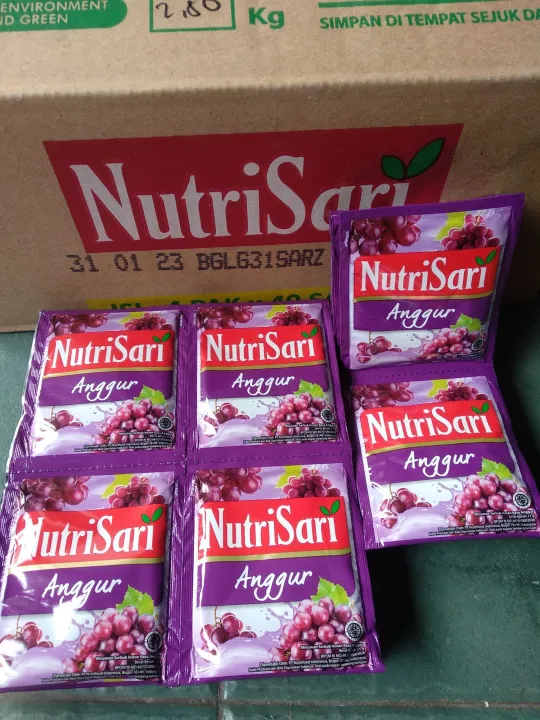 Nutrisari Anggur 1 renceng isi 10 | Lazada Indonesia