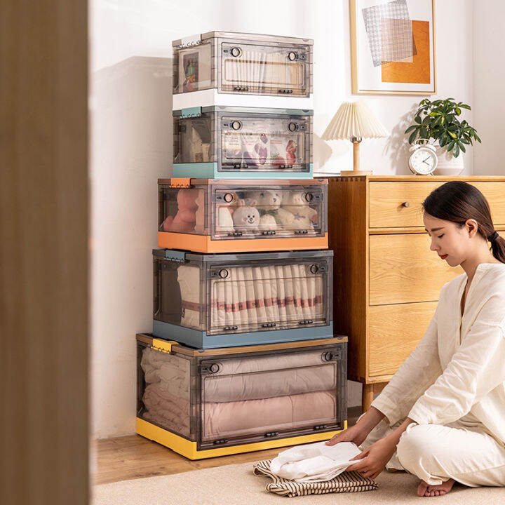 Plastic Foldable Storage Box - Size XL [60.0cm x 42.5cm x 35.0cm ...