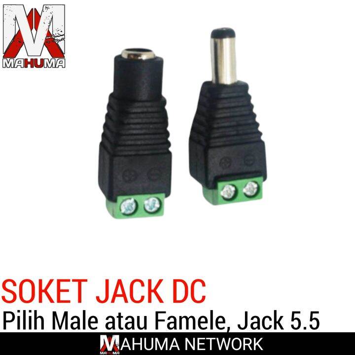 Jack Soket Socket DC Konektor Connector Adaptor Baut Male Female CCTV ...