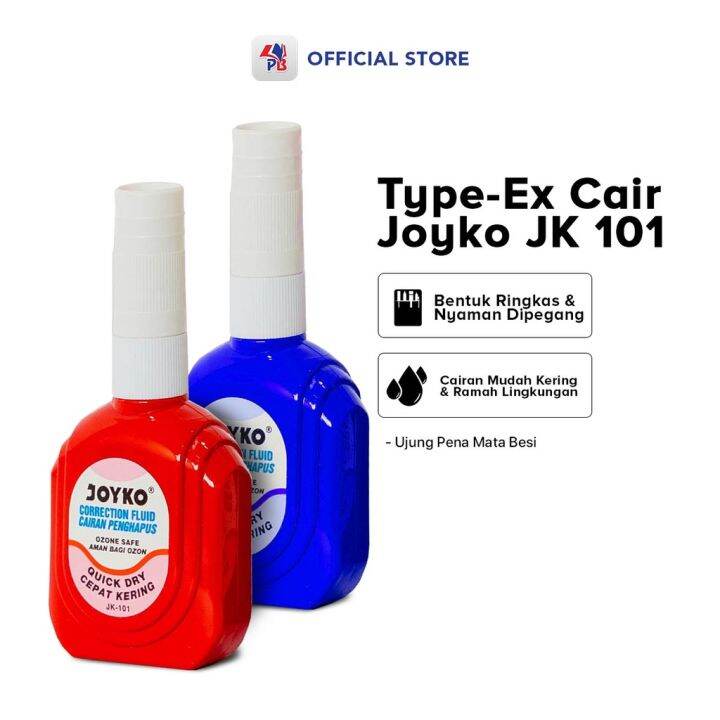 TIPE EX CAIR JOYKO JK-101 / PENGHAPUS CAIR (ECER) | Lazada Indonesia
