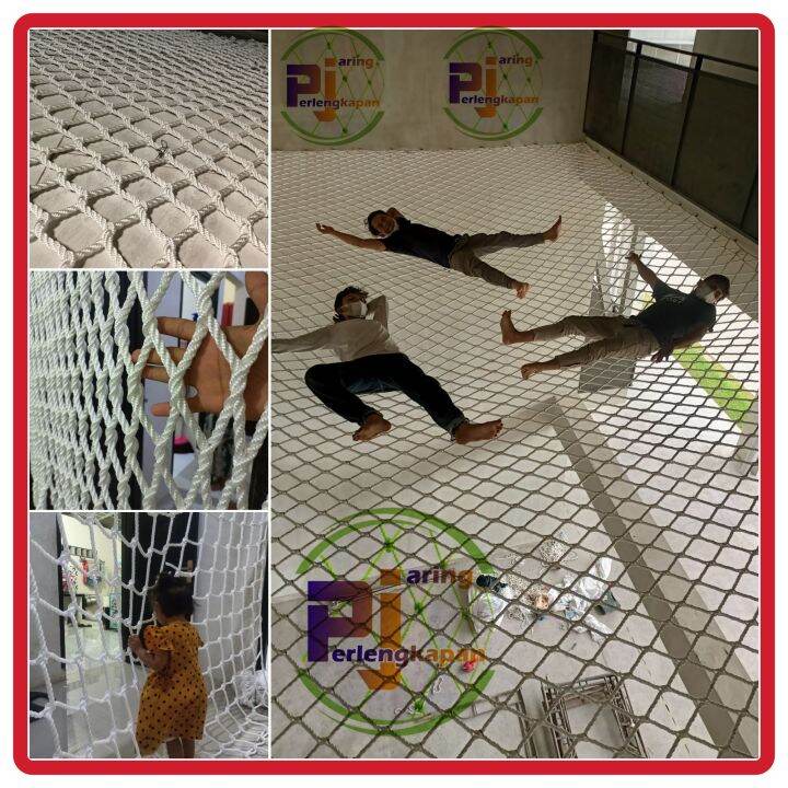 jaring pengaman jaring safety net bahan nilon 8mm | Lazada Indonesia