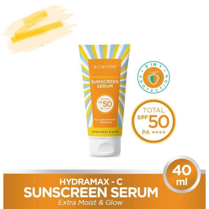 AZARINE HYDRAMAX-C SUNSCREEN SERUM SPF 50 PA++/SUNSCREEN AZARINE SPF 50++ | Lazada Indonesia
