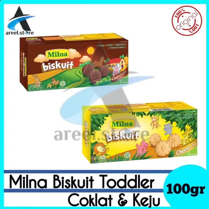 MILNA Kinder Biskuit Toodler Keju Coklat 110gr / milna biskuit | Lazada ...