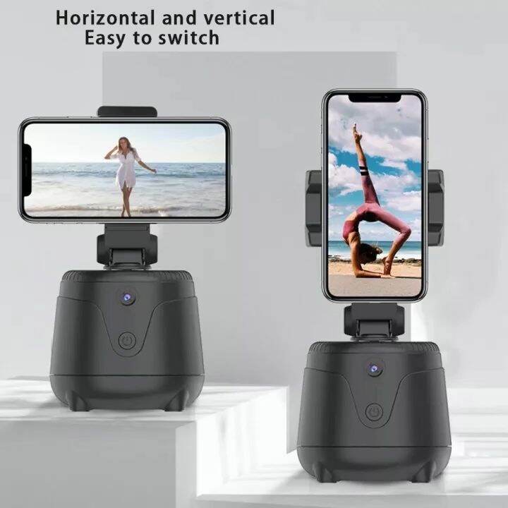 Auto Face Tracking Camera Gimbal Stabilizer 360° Rotation Selfie Stick ...