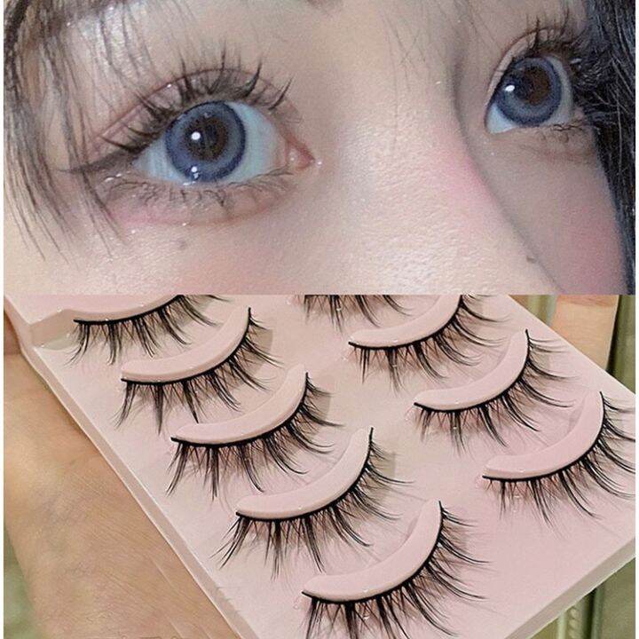 5 Pairs Multipack 6D Mink False Eyelashes Natural Makeup Lash Extension ...