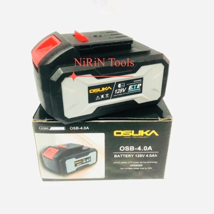 OSUKA แบตเตอรี่ 128V 4.0 Ah ใช้สำหรับยี่ห้อ รุ่นไร้แปรงถ่านBRUSHLESSทุกรุ่นของ OSUKA 128V ...