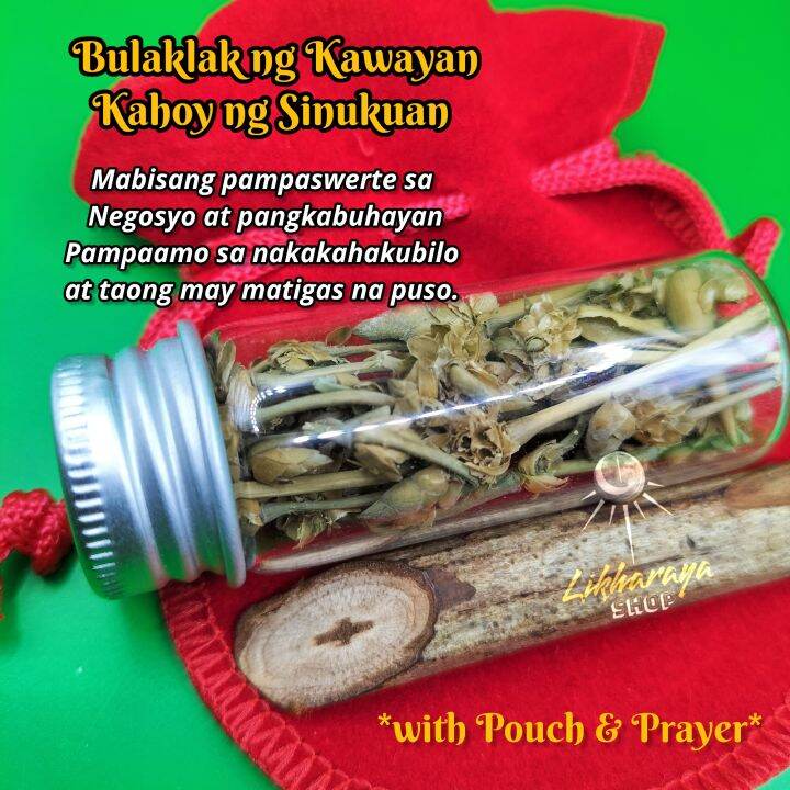 【🍀Luckycharm🍀】BULAKLAK NG KAWAYAN with SINUKUANG KAHOY may kasamang ...