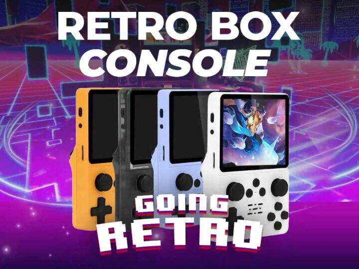 Retro Box Console Handheld Video Game Console Linux System 3.5 Inch IPS ...