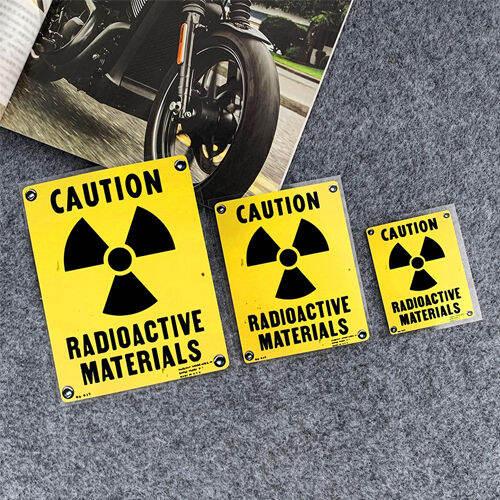 Reflective Caution Radioactive Car Stickers Waterproof Warning Decals ...