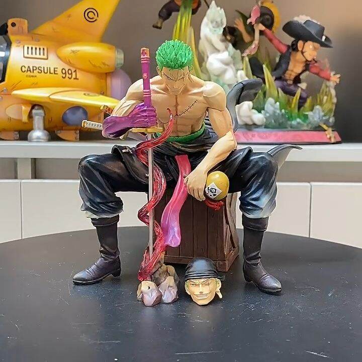 โมเดล One Piece Zoro (sitting posture ver.) Dual-head 14cm onepiece ...