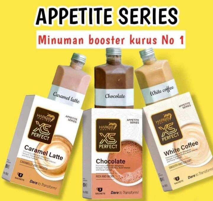 XS PERFECT DRINK CARAMEL/CHOCOLATE/WHITE COFFEE[Minuman Booster Kurus ...