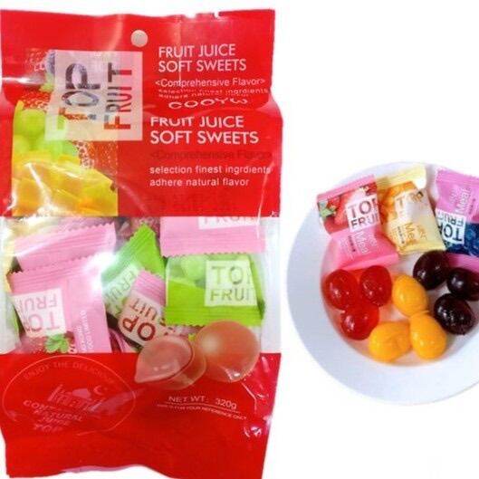 BỊCH 320G KẸO DẺO TRÁI CÂY TOP FRUIT COOWY | Lazada.vn