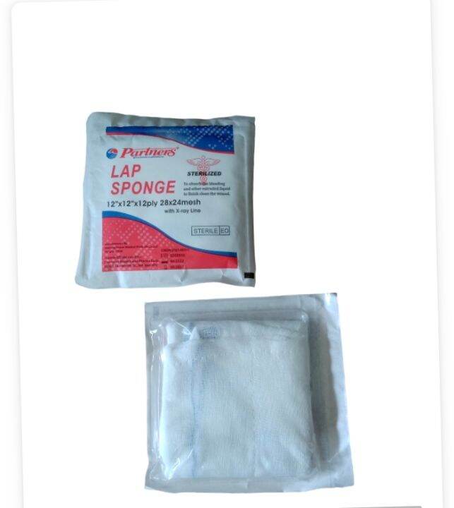 LAP SPONGE 12X12X12 PLY STERILE | Lazada PH