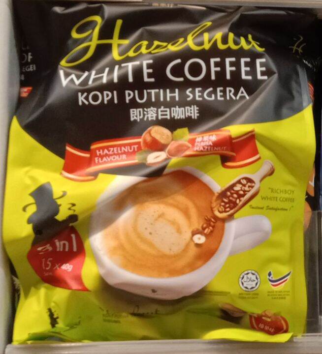 Richboy 3 in 1 Hazelnut White Coffee 15s x 40g | Lazada