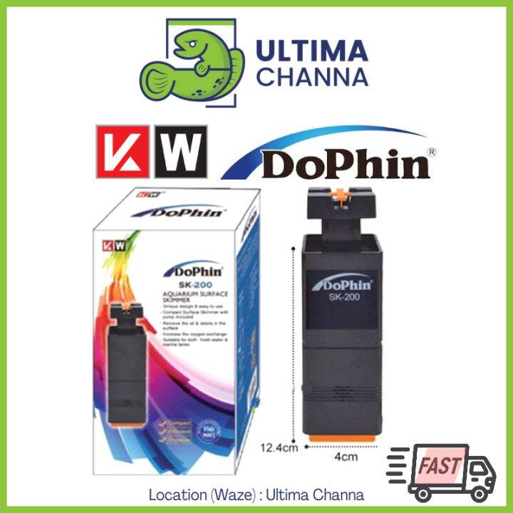 Dophin SK-200 Aquarium Surface Skimmer for aquarium fish tank remove oil & surface debris ...