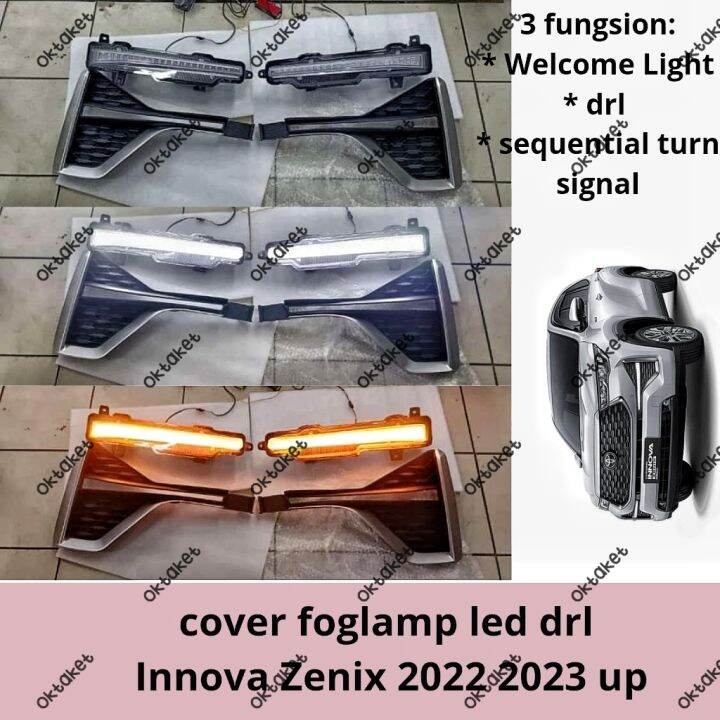 cover foglamp led drl Sequential Turn signal innova Zenix 2022 2023 led ...