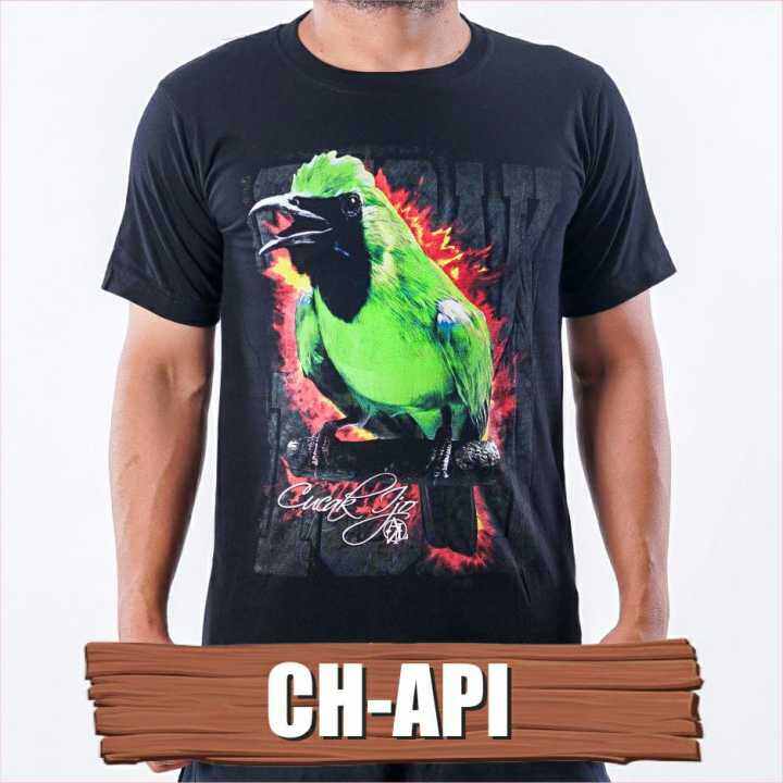 KAOS CAK IJO BAJU GAMBAR BURUNG CUCAK HIAJU API KICAUMANIA KAOS KICAU ...