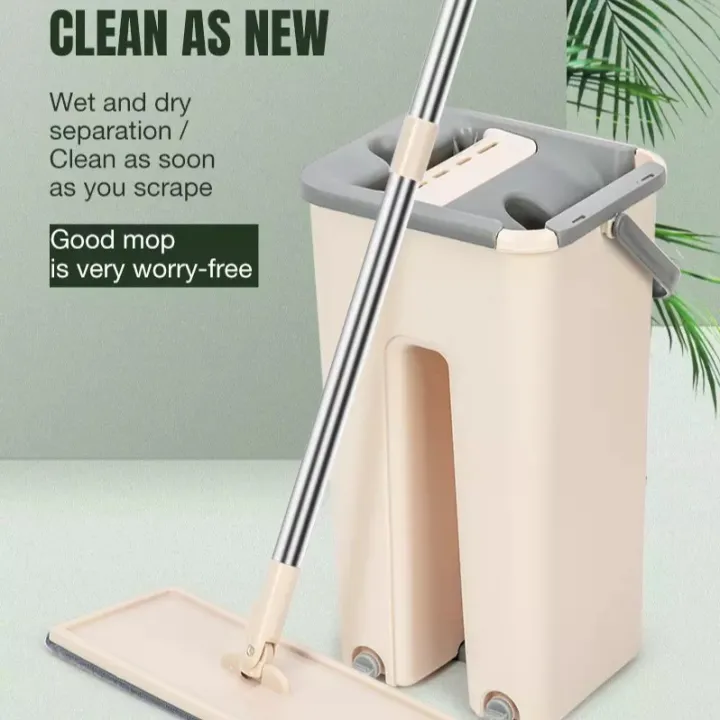 [ Premium ] Flat Floor Map 2in1 Floor Mop With Spinner On Sale 360 ...