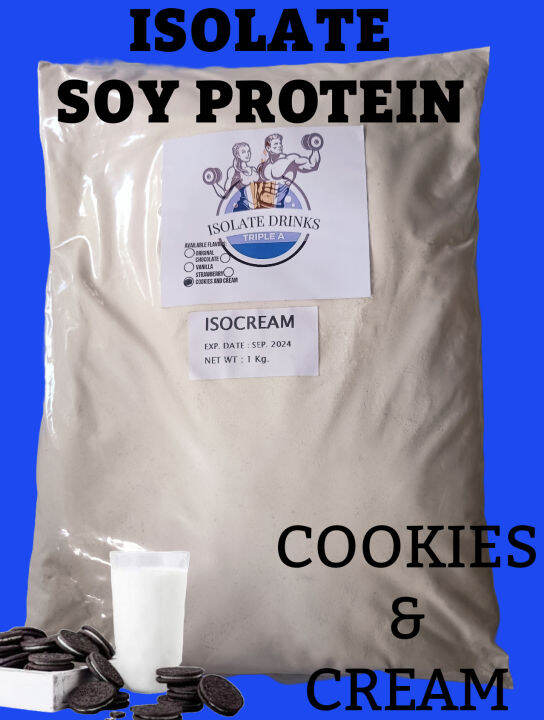 ISOLATE SOY PROTEIN COOKIES & CREAM FLAVORED MILKSHAKE IN 1 KG | Lazada PH
