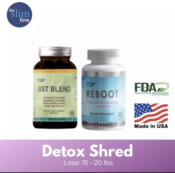 THE SLIM FIRM DETOX SHRED COMBO ( good for 30 days) | Lazada PH