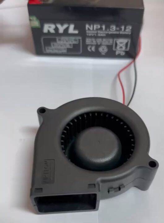 พัดลมหอยโข่ง 12V 3นิ้ว DC Blower Fan 75 mm 0.25A ใช้กับแบตเตอรี่ 12V | Lazada.co.th