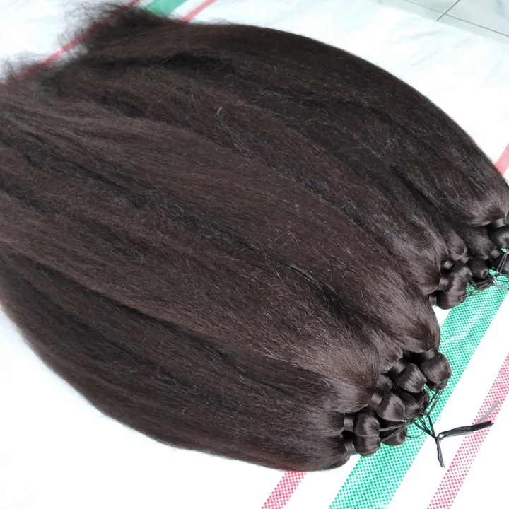 Rambut sambung / Cemara polos warna coklat panjang 70cm bahan serat ...