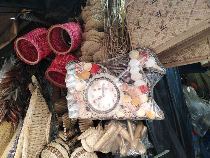 wall clock capiz relo made of capiz and sea shell assorted | Lazada PH