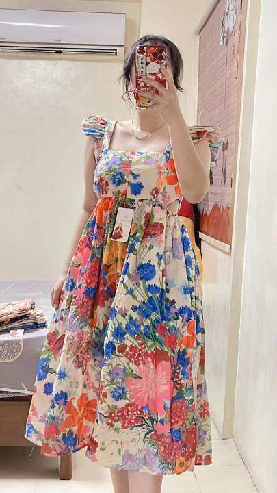 BUTTERFLY OPEN SIDE DRESS C2609 | Lazada PH