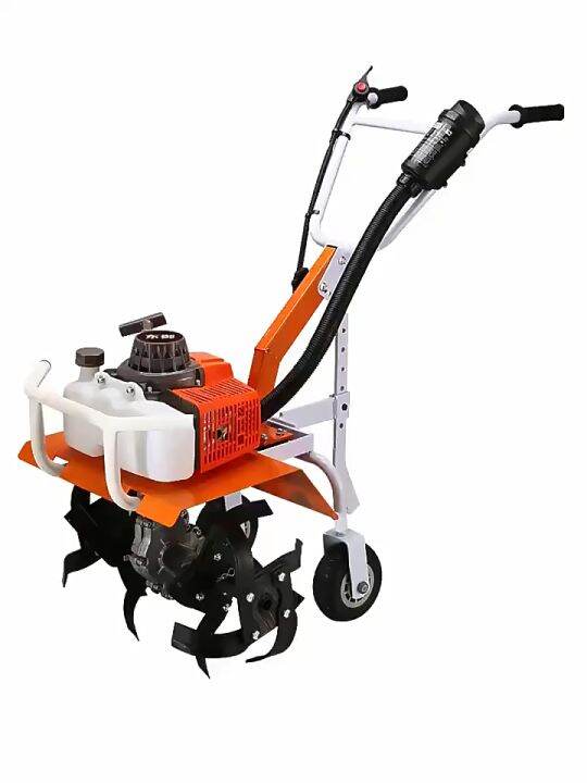 Outdoor multifunctional gasoline small rotary tiller for agricultural ...