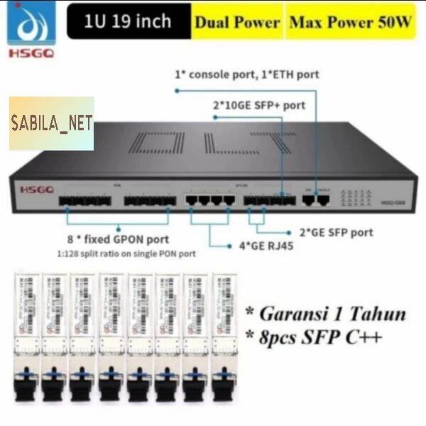 OLT GPON 8 PON HSGQ TYPE G008 10G AC/DC ( unit Only) | Lazada Indonesia