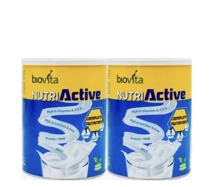 Biovita Nutri Active Plant-Based Complete Nutrition 800g X 2 Tins | Lazada