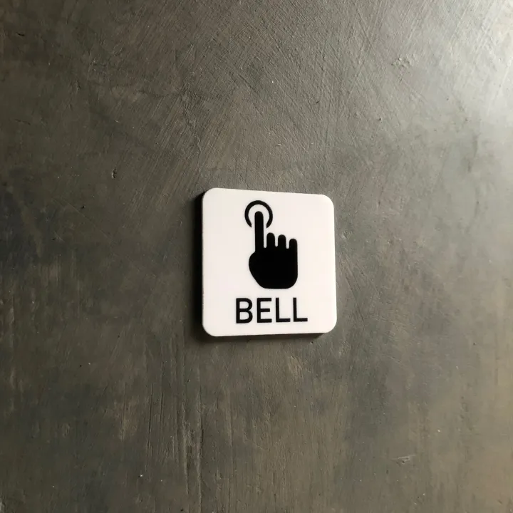 Akrilik Tulisan Bell / Penanda Silahkan Tekan Bell | Lazada Indonesia