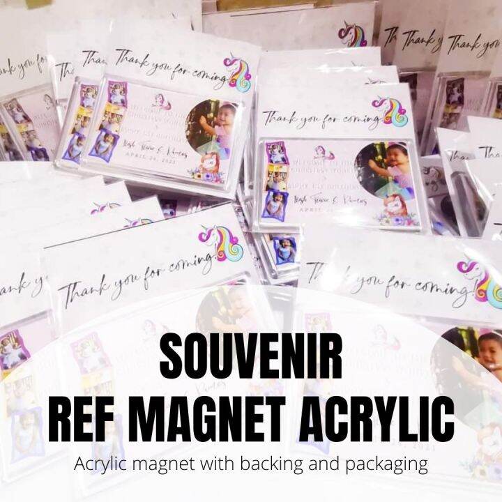 Personalized ACRYLIC REF MAGNETS | Lazada PH
