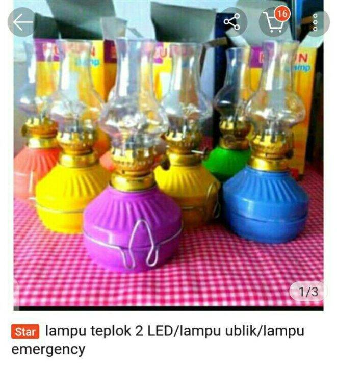 lampu teplok 2 LED/lampu ublik/lampu emergency | Lazada Indonesia
