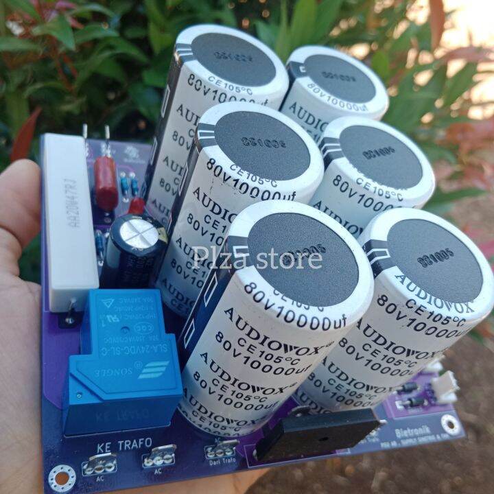 KIT PSU CLASS AB ISI 6 ELKO 80V 10000UF LENGKAP SOFTSTART/TEGANGAN ...