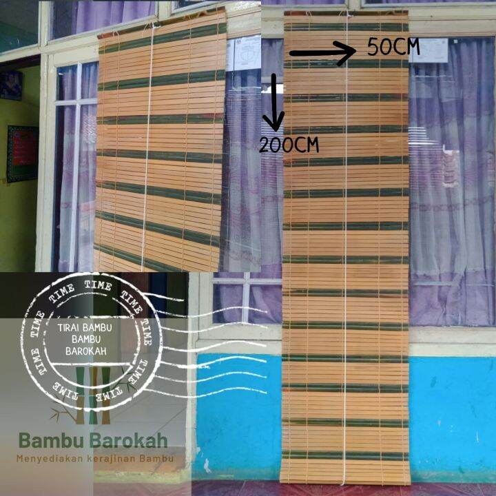 Tirai bambu gulung anti air penutup kaca ukuran lebar 50cm murah | Lazada Indonesia