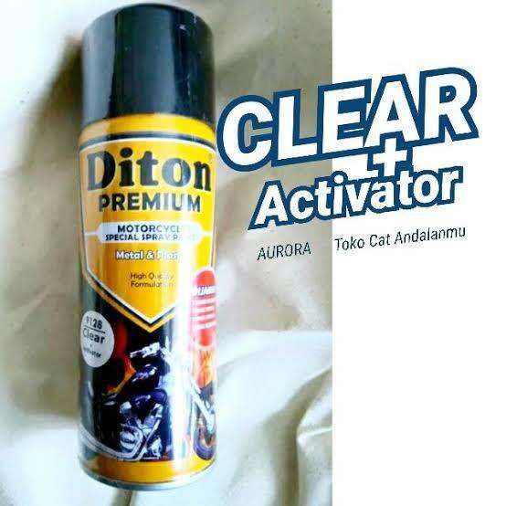 CAT SEMPROT DITON PREMIUM CLEAR + ACTIVATOR VERNIS MENGKILAP 400cc ...
