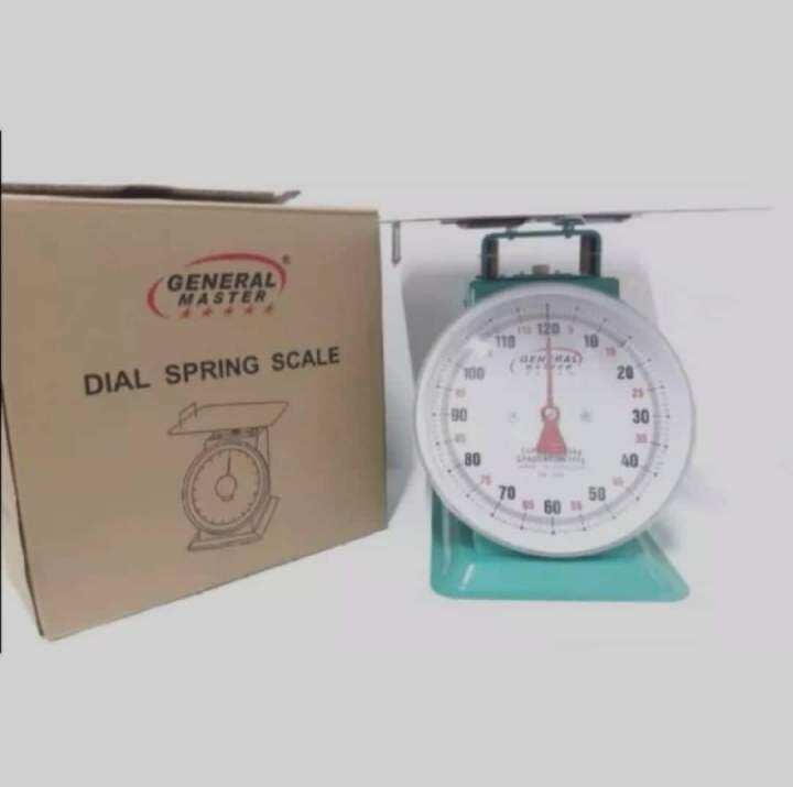 General master dial spring 120 kg flat scale/Timbangan (Weighing Scale ...