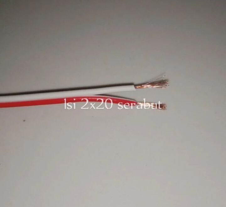 Kabel listrik merah putih isi 2x20 serabut per 1 meter | Lazada Indonesia