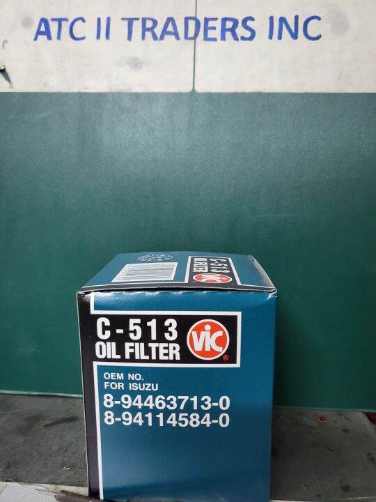 Vic Oil Filter C-513 (isuzu 4bc2 4be1 4ba1 primary) | Lazada PH