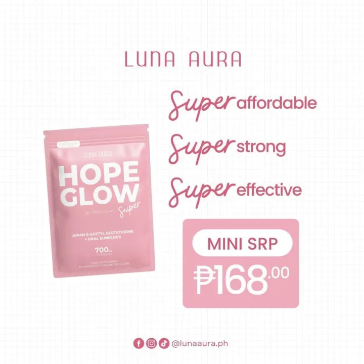 Hope Glow Super Mini Trial Pack by Luna Aura | Lazada PH
