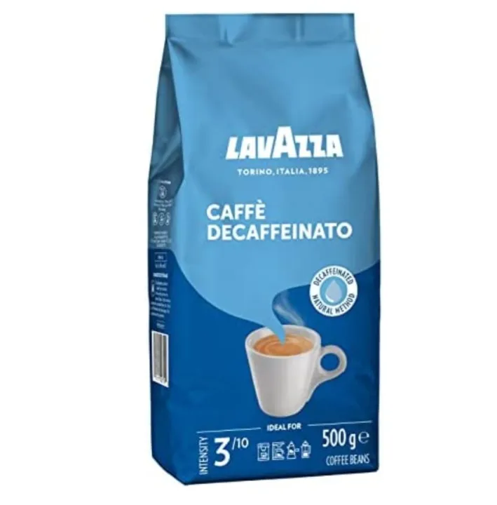 Lavazza Decaffeinated Coffee Beans, Blend of Arabica and Robusta ...