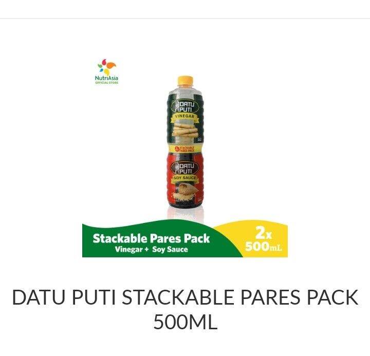 Datu Puti Stackable Pares Pack 500ml | Lazada PH