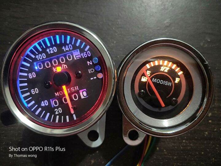 SPEEDOMETER RPM LED CROME PLUS AMPERE BENSIN CROME | Lazada Indonesia