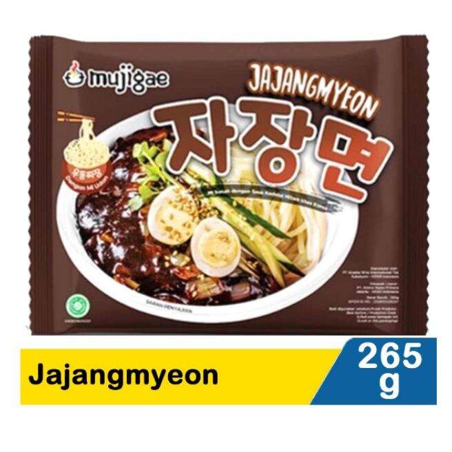 Mujigae Jajangmyeon Mi Udon Basah Saus Kedelai Hitam Korea 265 g ...
